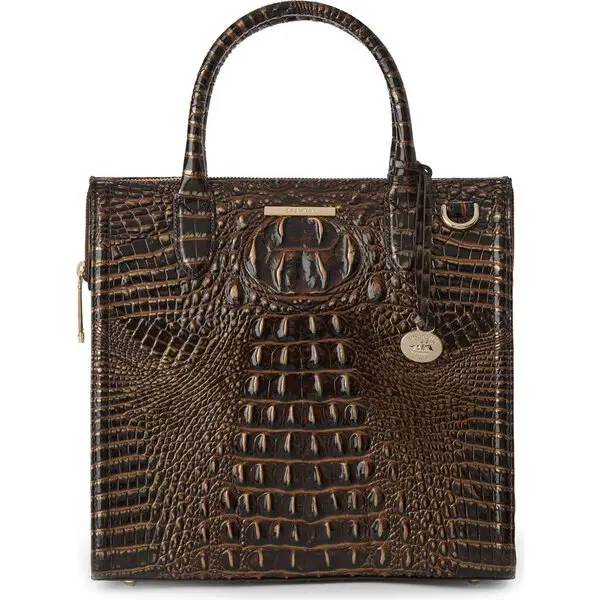 Brahmin Caroline Satchel - Chocolate Melbourne