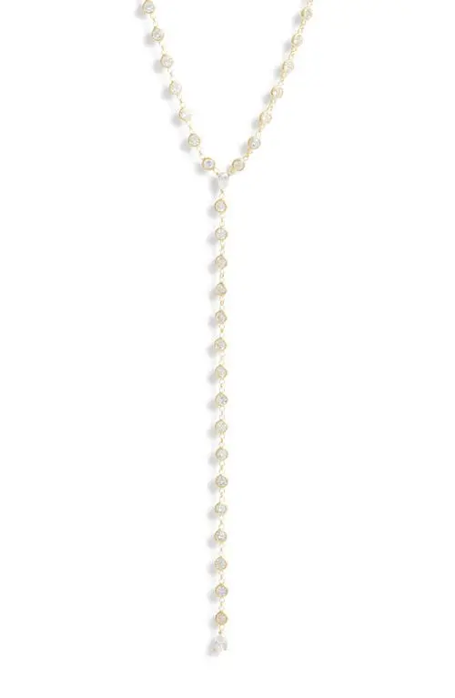 SHYMI Cubic Zirconia Bezel Y-necklace