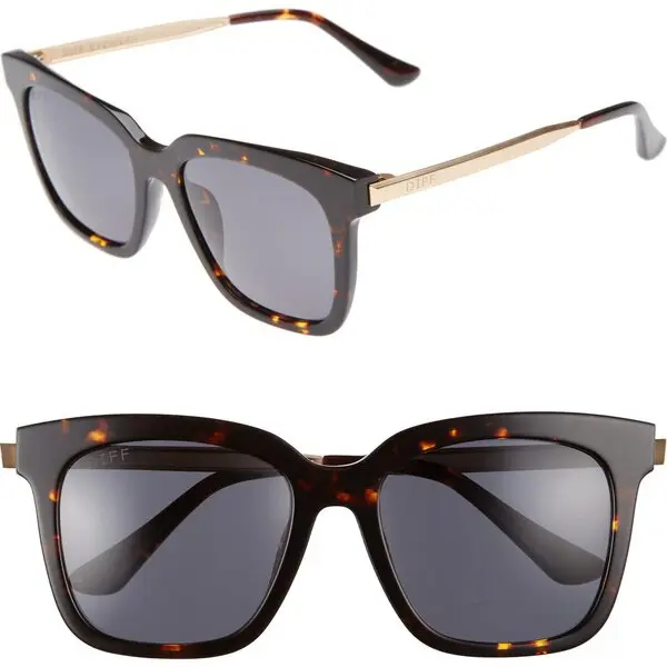 DIFF Bella Polarized Sunglasses - Tortoise/ Grey