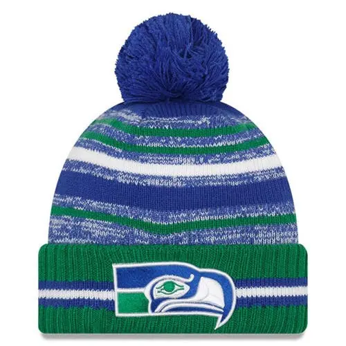 New Era Kelly Green Seattle Seahawks 2021 Nfl Sideline Historic Pom ...
