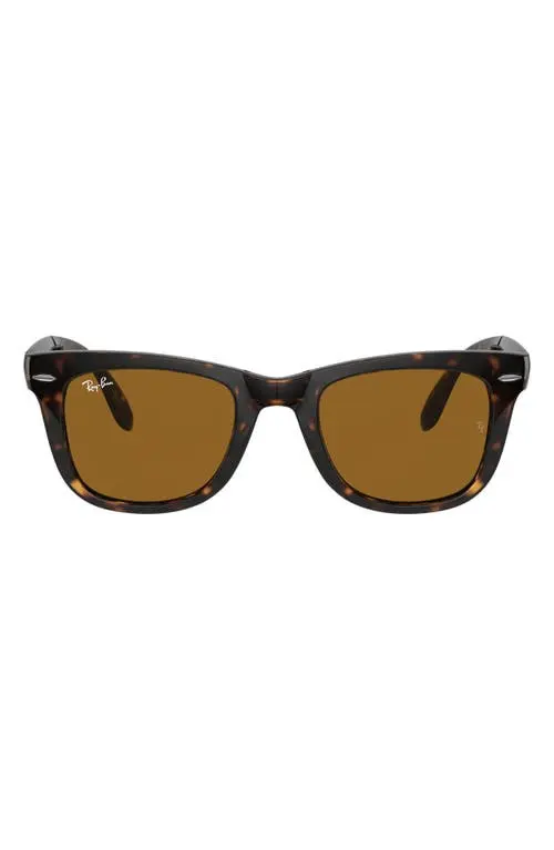 Ray-ban Wayfarer Folding Sunglasses - Light Havana