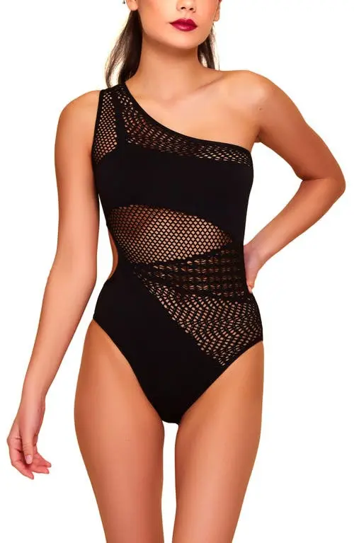 HAUTY One-shoulder Knit Teddy