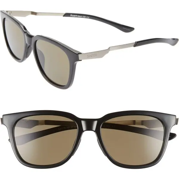 SMITH Roam 53mm Chromapop™ Polarized Sunglasses - Black/green