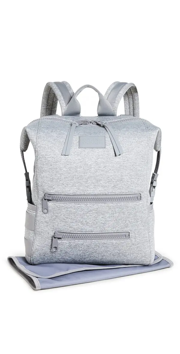 Dagne Dover Large Diaper Backpack - Heather Grey