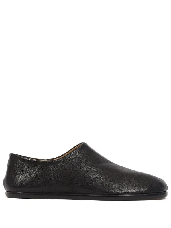 MAISON MARGIELA Tabi Leather Babouche Shoes - Black