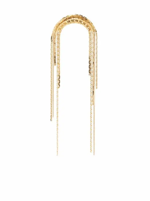 WOUTERS & HENDRIX Serpentine Falling Chain Single Earring