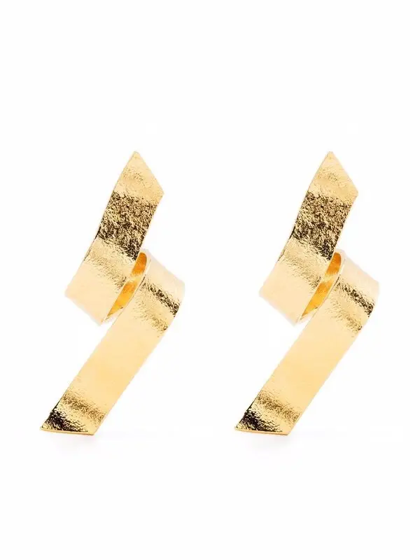 WOUTERS & HENDRIX Swirl Twist-detail Stud Earrings