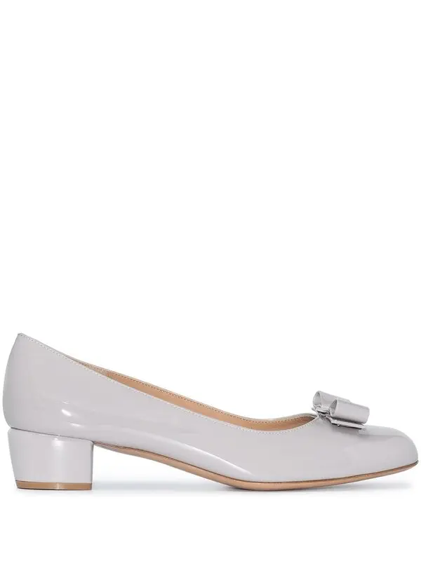 FERRAGAMO 40mm Vara Pumps - Neutrals