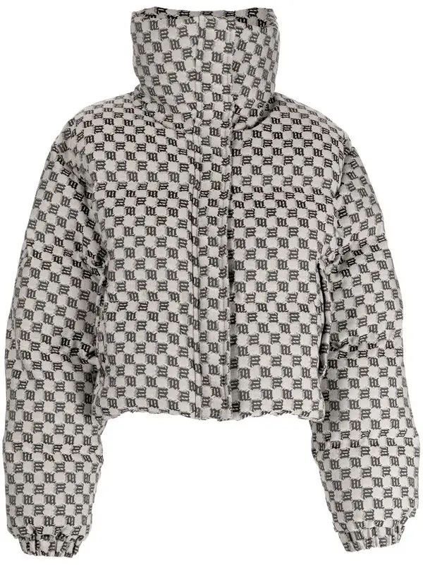 MISBHV Monogram Cropped Puffer Jacket
