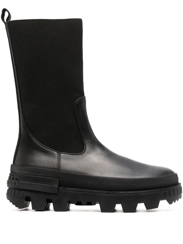Moncler Ridged-sole Panelled Boots
