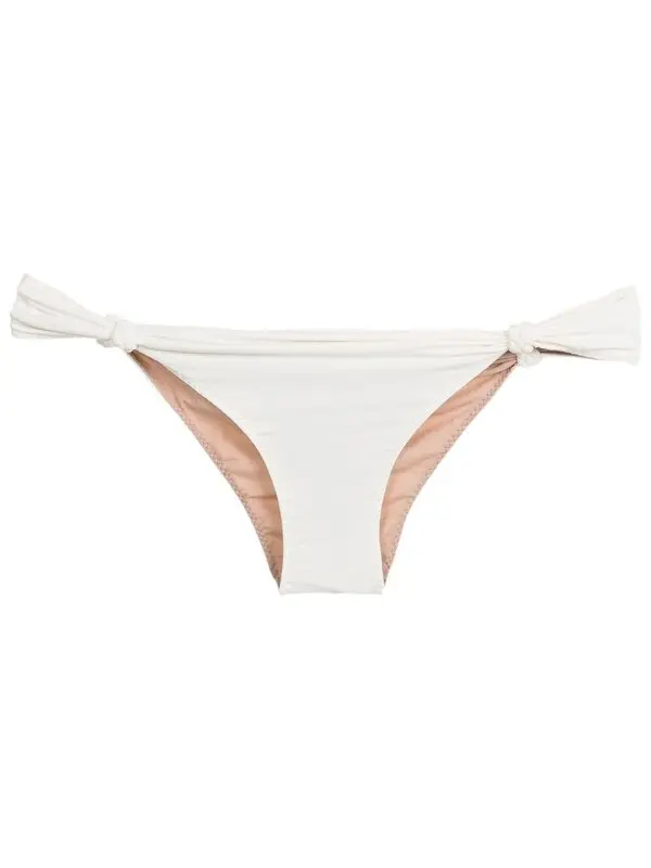 CLUBE BOSSA Knot Detailing Bikini Bottom - White