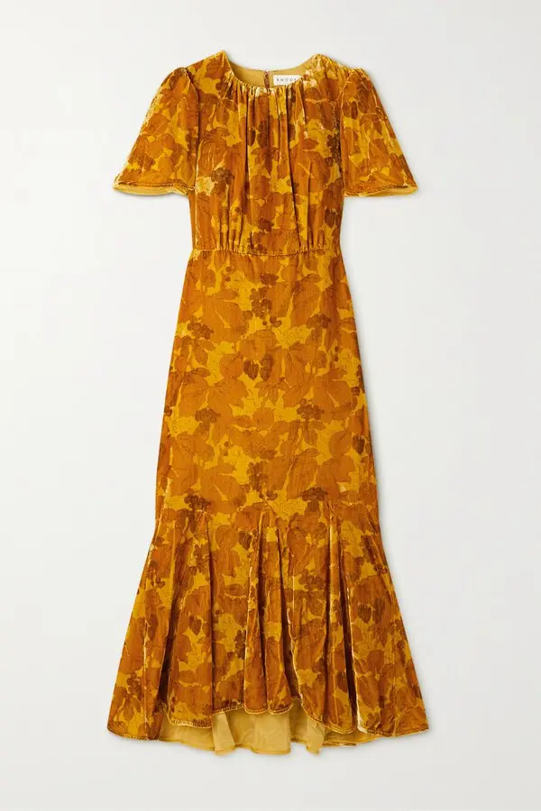 knee length dresses for ladies Arabella Printed Midi Dress Casablanca Holiday main image 0