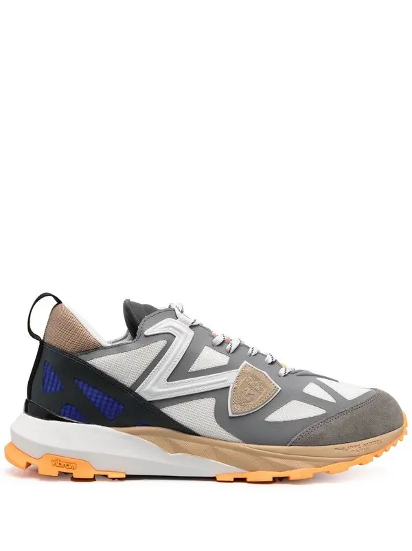 Philippe Model Logo-patch Low-top Sneakers - Grey
