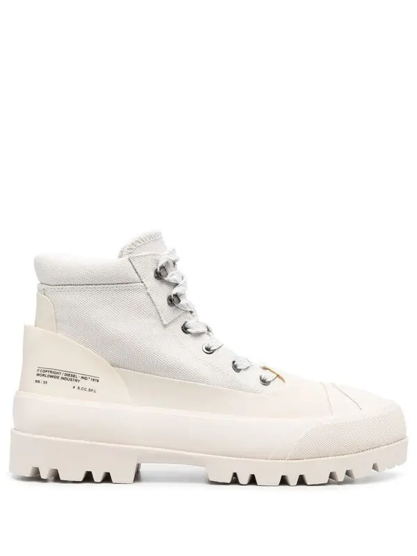 Diesel D-hiko X Lace-up Boots - Neutrals