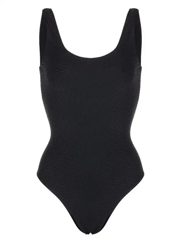 ANINE BING Jace One-piece Swimsuit - Black | Editorialist