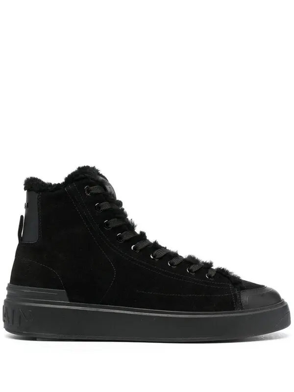 Balmain High-top Suede Sneakers