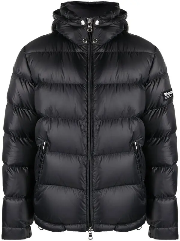 Buy WHITE:SPACE Madison Logo-patch Puffer Jacket - Black At 69% Off | Editorialist