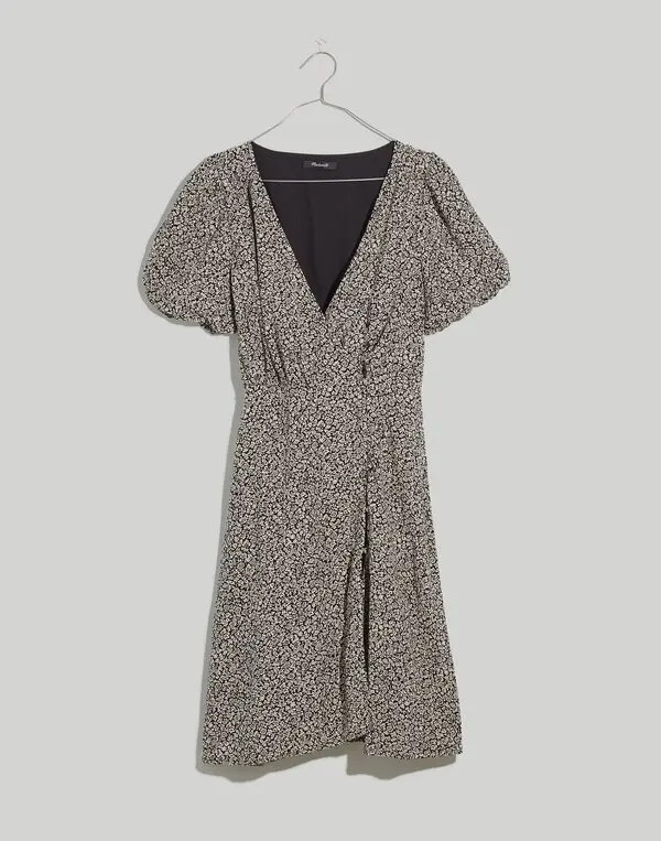 Madewell Challis Floral Wrap Mini Dress
