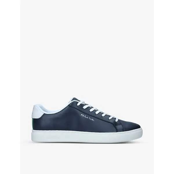 Paul Smith Rex Stripe Leather Trainers - Navy