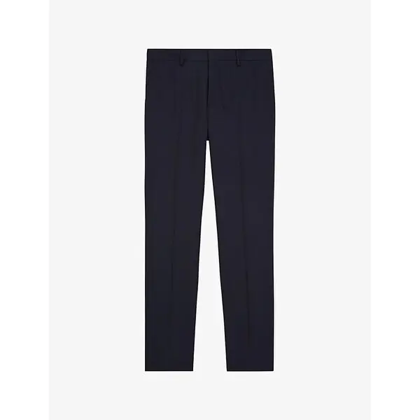 The Kooples Front Crease Mid-rise Slim-fit Wool Trousers