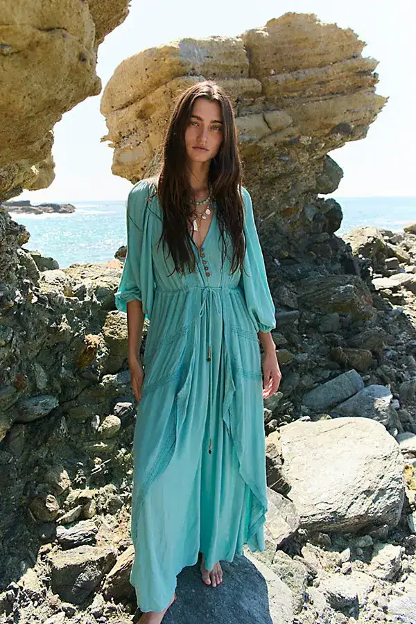 blue dress for baby girl Free People Beach