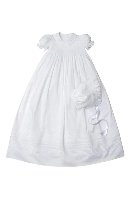 KISSY KISSY Silene Cotton Christening Gown & Bonnet