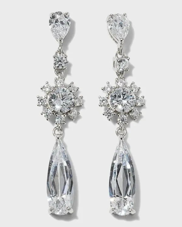 KENNETH JAY LANE Multi Cubic Zirconia Earrings