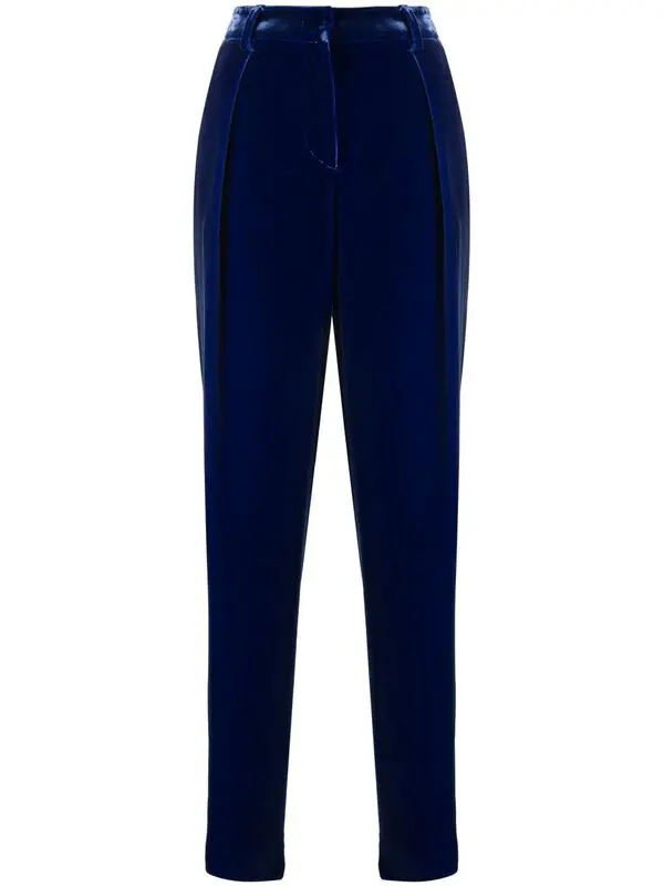 Giorgio Armani Straight-leg Velvet Trousers