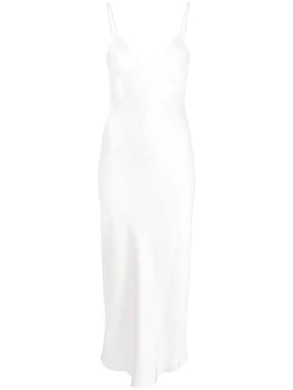 GILDA & PEARL Sophia Midi Slip Dress - White