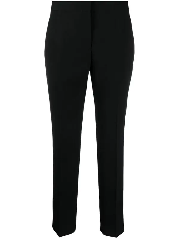 JIL SANDER Straight-leg Wool Trousers - Black