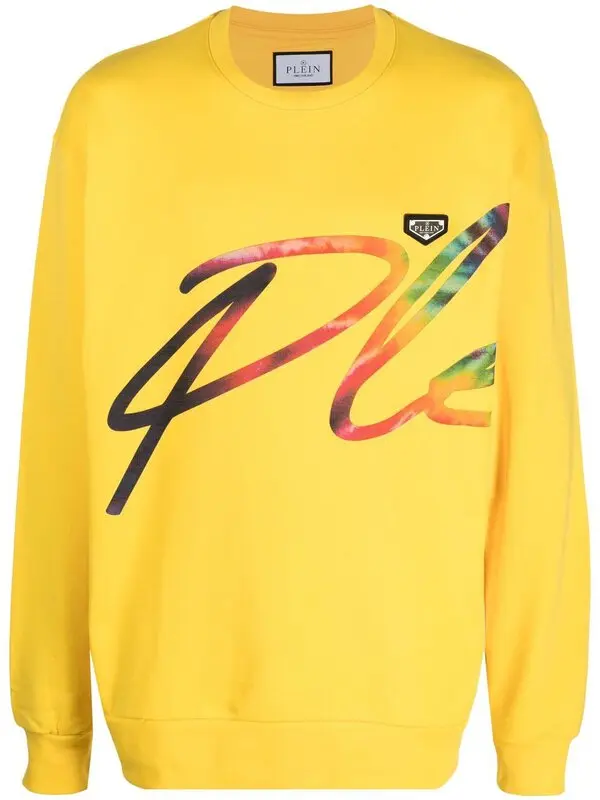 Philipp Plein Logo-print Sweatshirt - Yellow