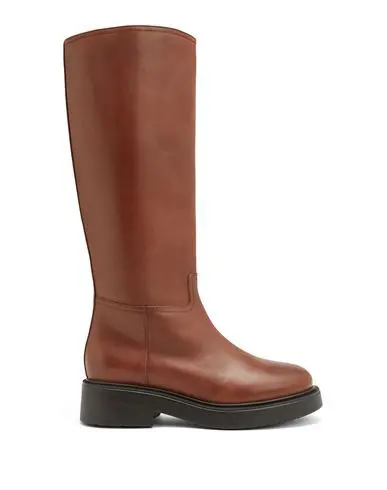 LEONARDO PRINCIPI Calfskin Boots - Brown