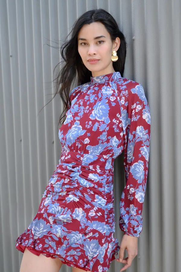 Yumi Kim Daniela Dress - Burgundy | Editorialist