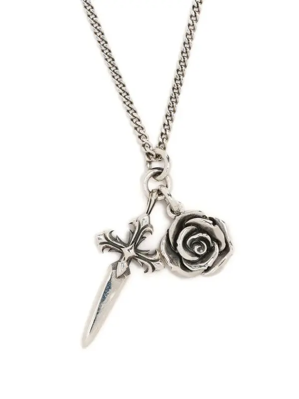 Emanuele Bicocchi Dagger Cross Pendant Necklace