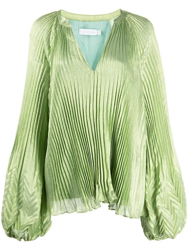 Simkhai Silk-blend V-neck Top