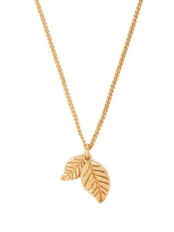 Emanuele Bicocchi Twin Leaves Pendant Necklace