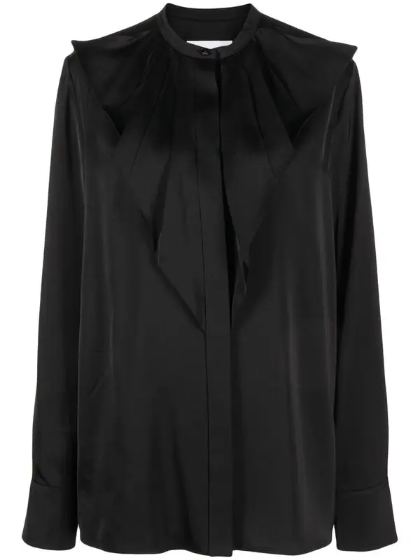 JIL SANDER Ruffled Long-sleeve Blouse