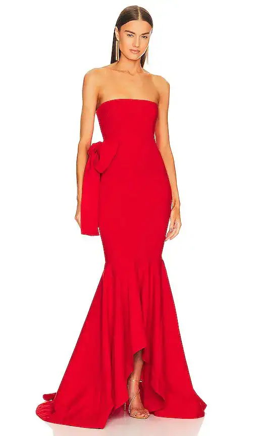 Michael Costello X Anyssa Gown - Red | Editorialist