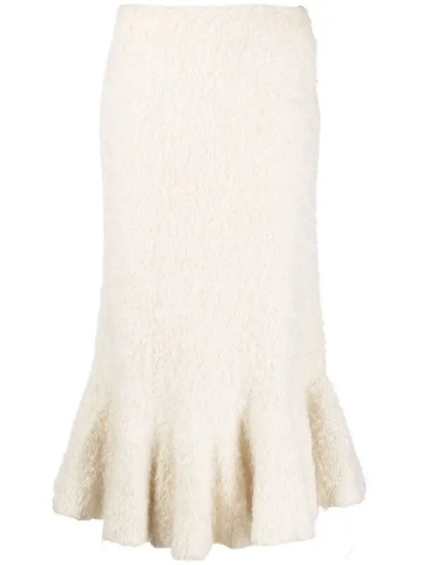 JIL SANDER Pleated Hem Skirt