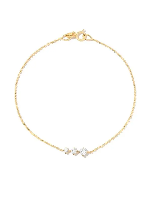 Lizzie Mandler 14kt Yellow Éclat Floating Diamond Bracelet