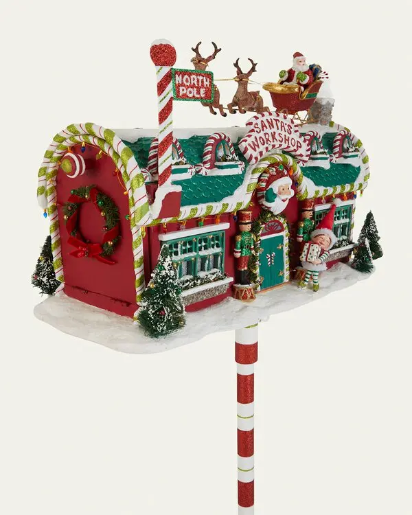 KATHERINE'S COLLECTION 52" Santa's Mailbox Stand