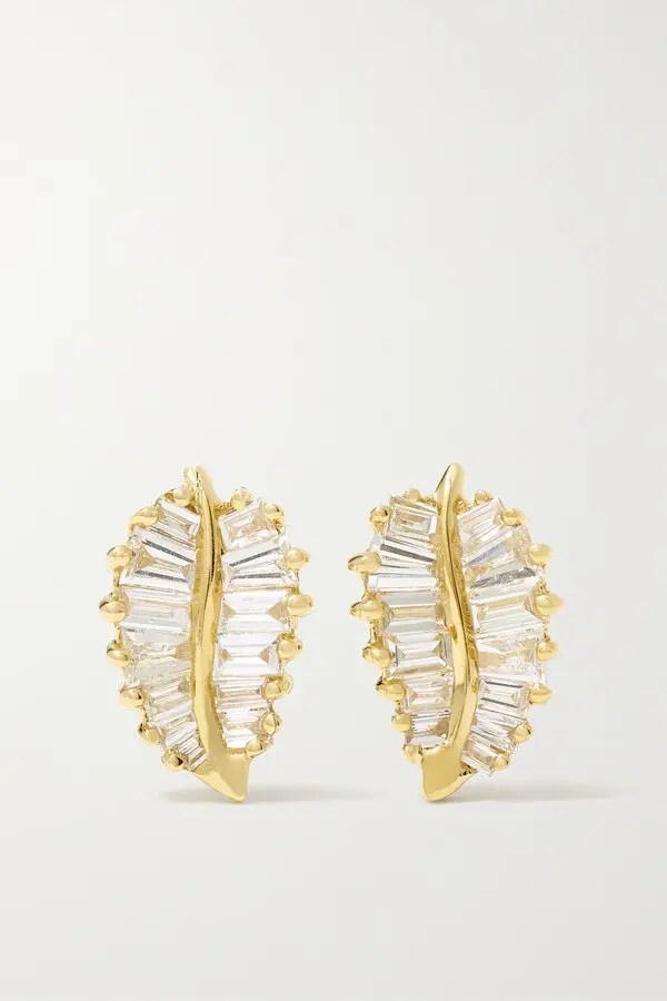 ANITA KO Small 18-karat Diamond Stud Earrings - Gold