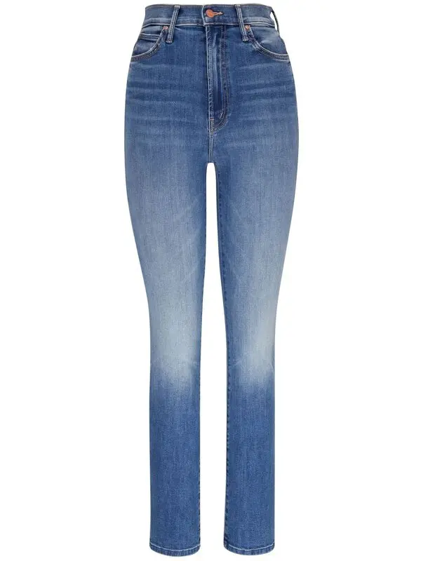 Buy MOTHER High-rise Skinny Jeans - Blue At 20% Off | Editorialist
