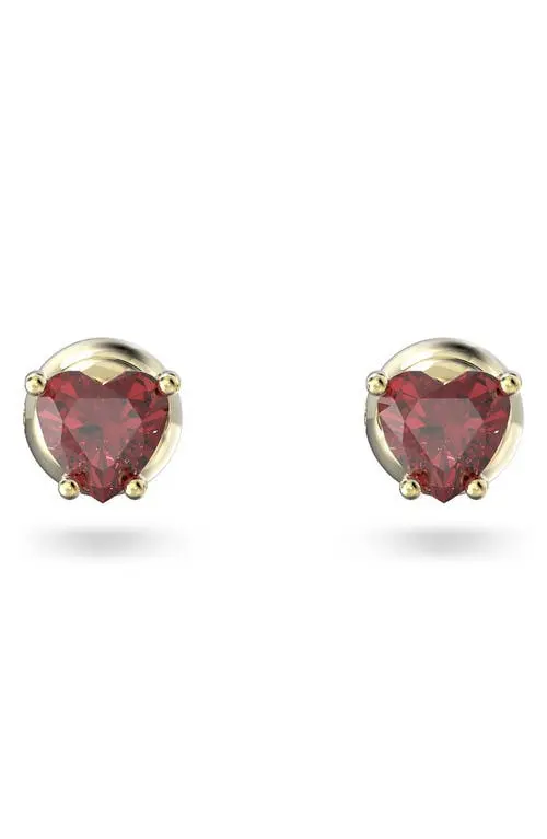SWAROVSKI Chroma Heart Stud Earrings