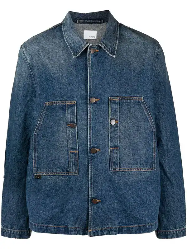 Buy HAIKURE Faded-effect Denim Jacket - Blue At 50% Off | Editorialist