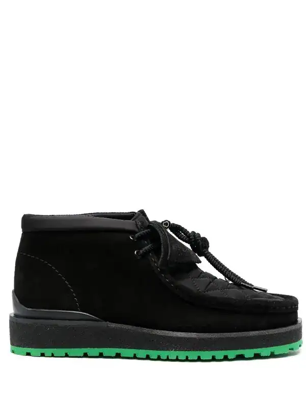 Moncler X Clarks Wallabee Boots - Black | Editorialist
