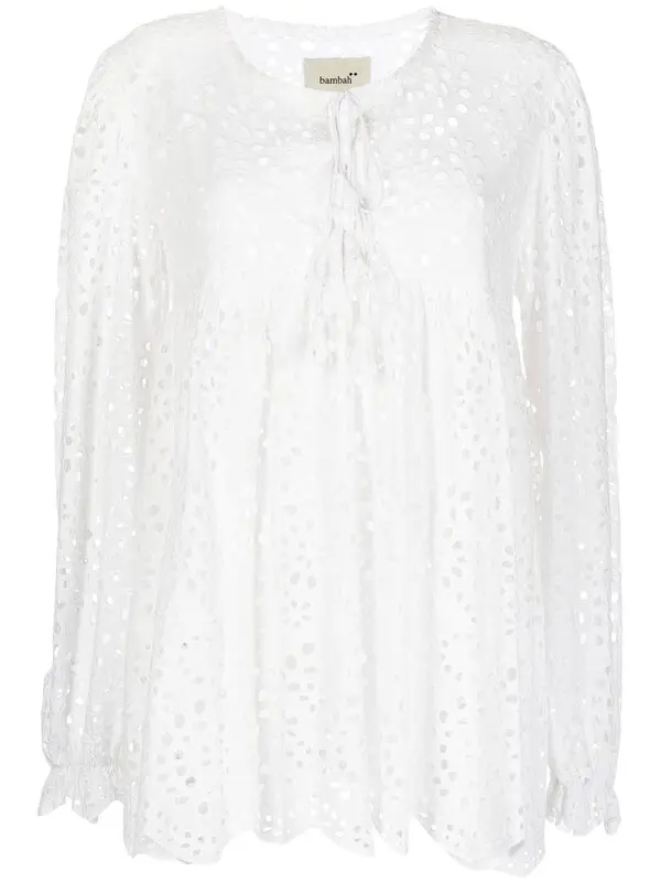 BAMBAH Crochet Flared Blouse