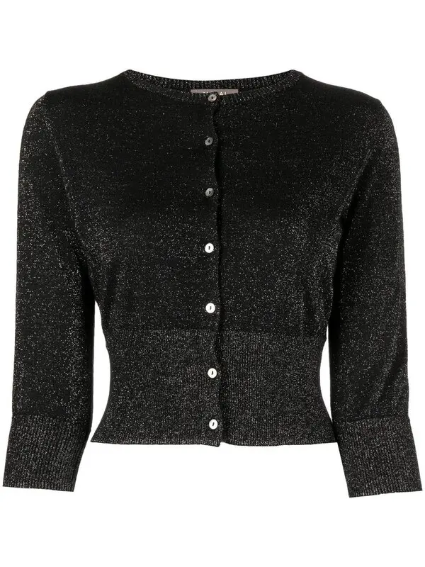 N.peal Shimmer-knit Cardigan