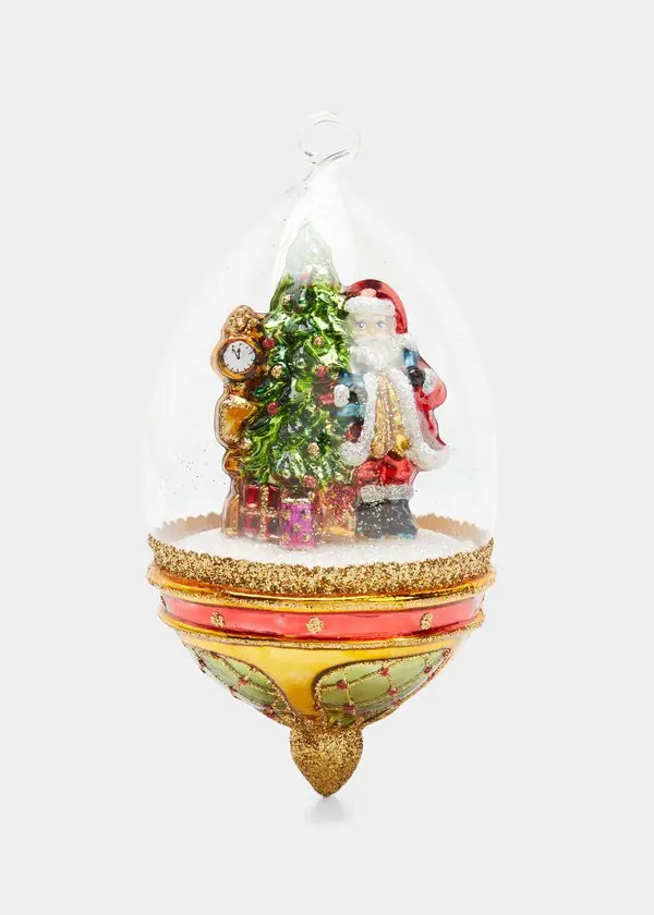 Bergdorf Goodman Santa In Dome Ornament - One-color | Editorialist