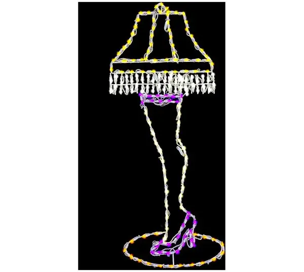 FRASER HILL FARM 52'h X 21'w Leg Lamp Led Light, Large Outdoo